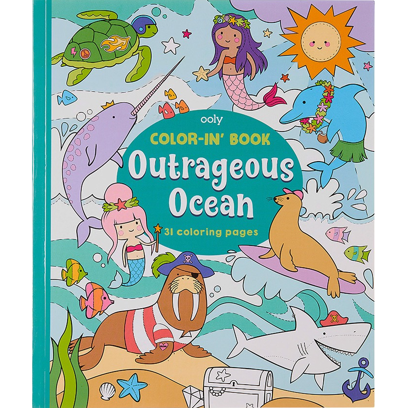 Ooly Color-in' Book: Outrageous Ocean (8" x 10") – The Great Rocky ...