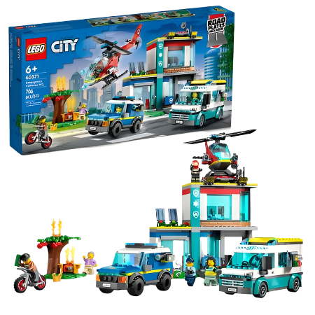 LEGO City Emergency Vehicles HQ – The Great Rocky Mountain Toy Company
