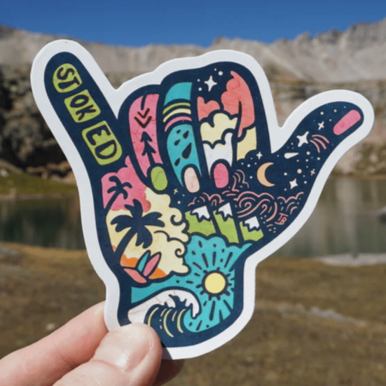 Sticker Art Stoked Sticker – The Great Rocky Mountain Toy Company