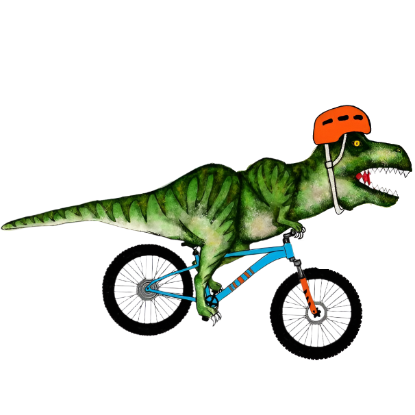 Nice Enough T-Rex Bike Sticker – The Great Rocky Mountain Toy Company