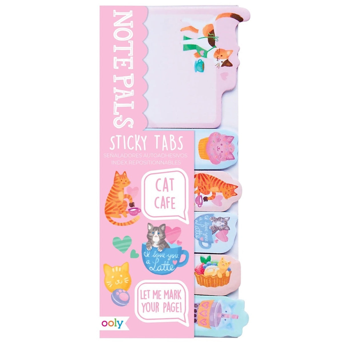 OOLY Note Pals Sticky Tabs - Cat Cafe (1 Pack) – The Great Rocky ...