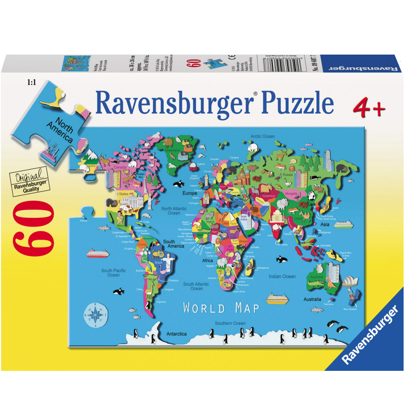 Ravensburger World Map 60pc – The Great Rocky Mountain Toy Company