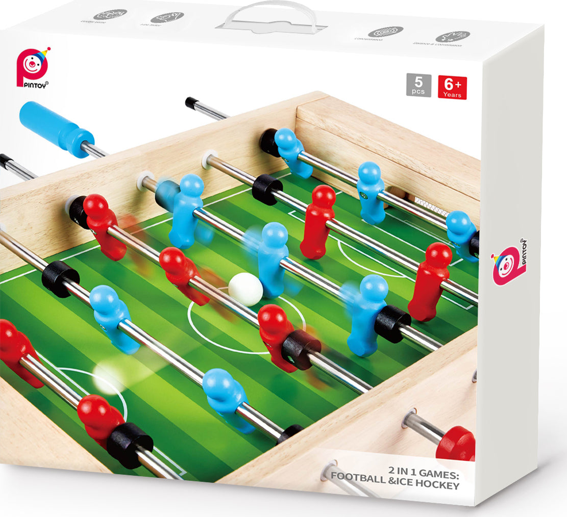 Hape 2 in 1 Games Football & Hockey – The Great Rocky Mountain Toy Company