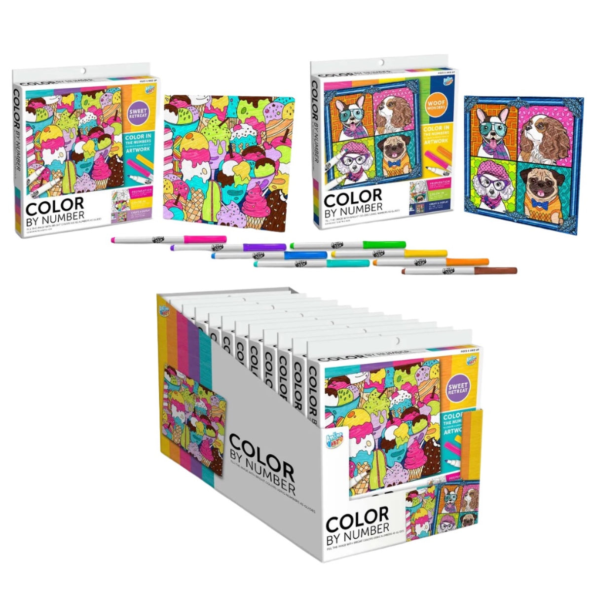 Anker Color By Number Kit Assorted – The Great Rocky Mountain Toy Company