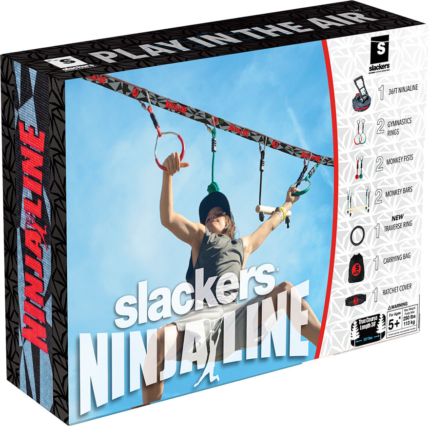 Slacker Ninjaline 36' Intro Kit w/ 7 Hanging Obstacles – The Great ...