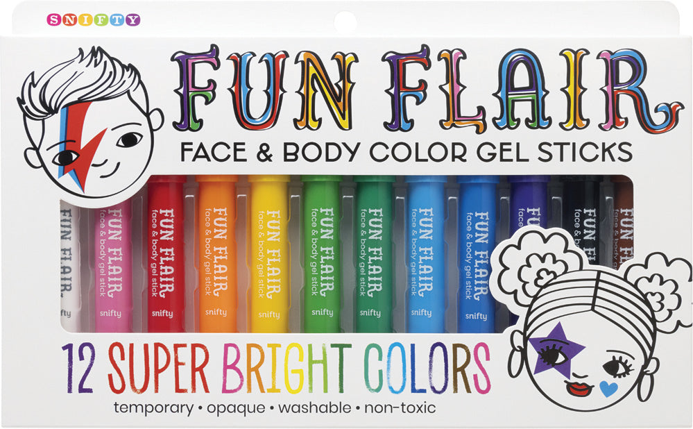 Snifty Fun Flair Face & Body Color Gel Sticks Set – The Great Rocky ...