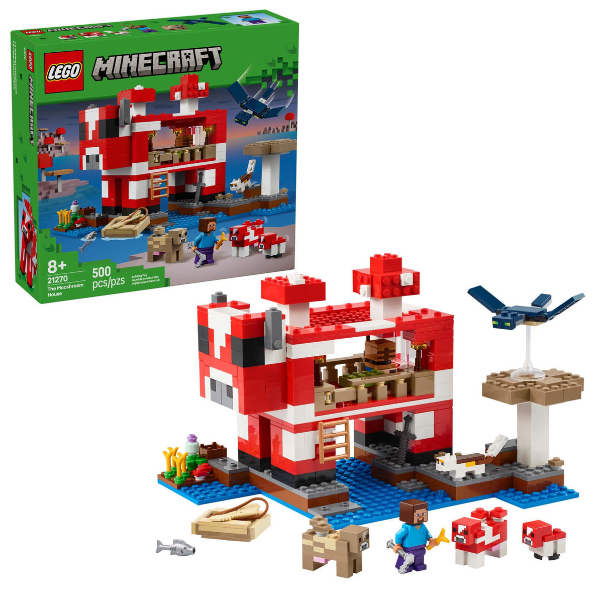 LEGO Minecraft The Mooshroom House – The Great Rocky Mountain Toy Company