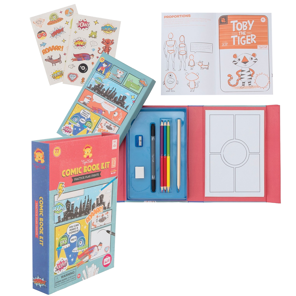 Tiger Tribe Comic Book Kit – The Great Rocky Mountain Toy Company