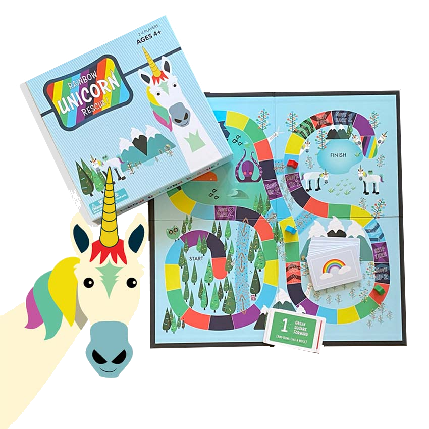 Rainbow Unicorn Rescue Board Game – The Great Rocky Mountain Toy Company