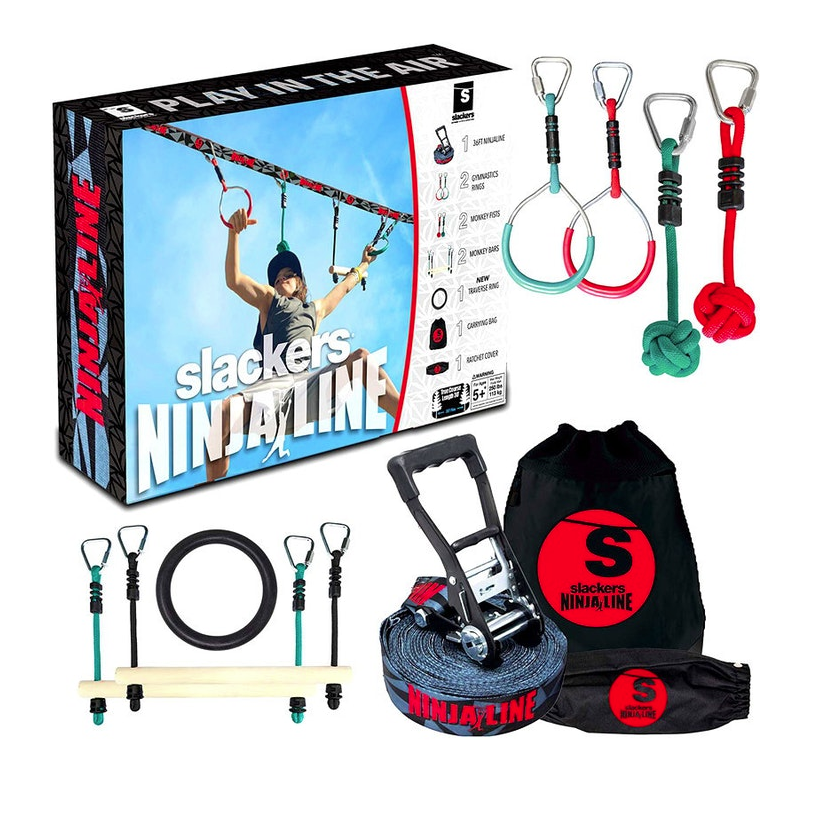 Slacker Ninjaline 36' Intro Kit w/ 7 hanging obstacles – The Great ...